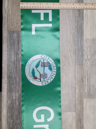 Grand Opening Ribbon with a white background, 50 yard length x 3", 4 ...