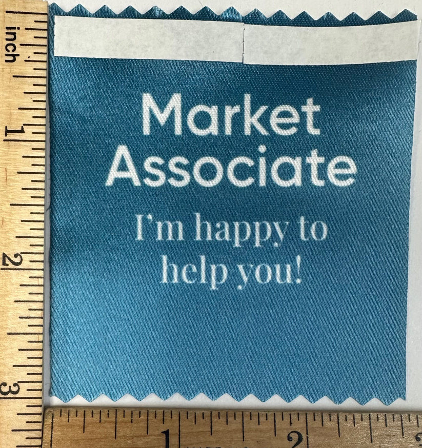 Custom Name Badge Ribbon - FULL COLOR 3" Width x 3" Height – ribbonking