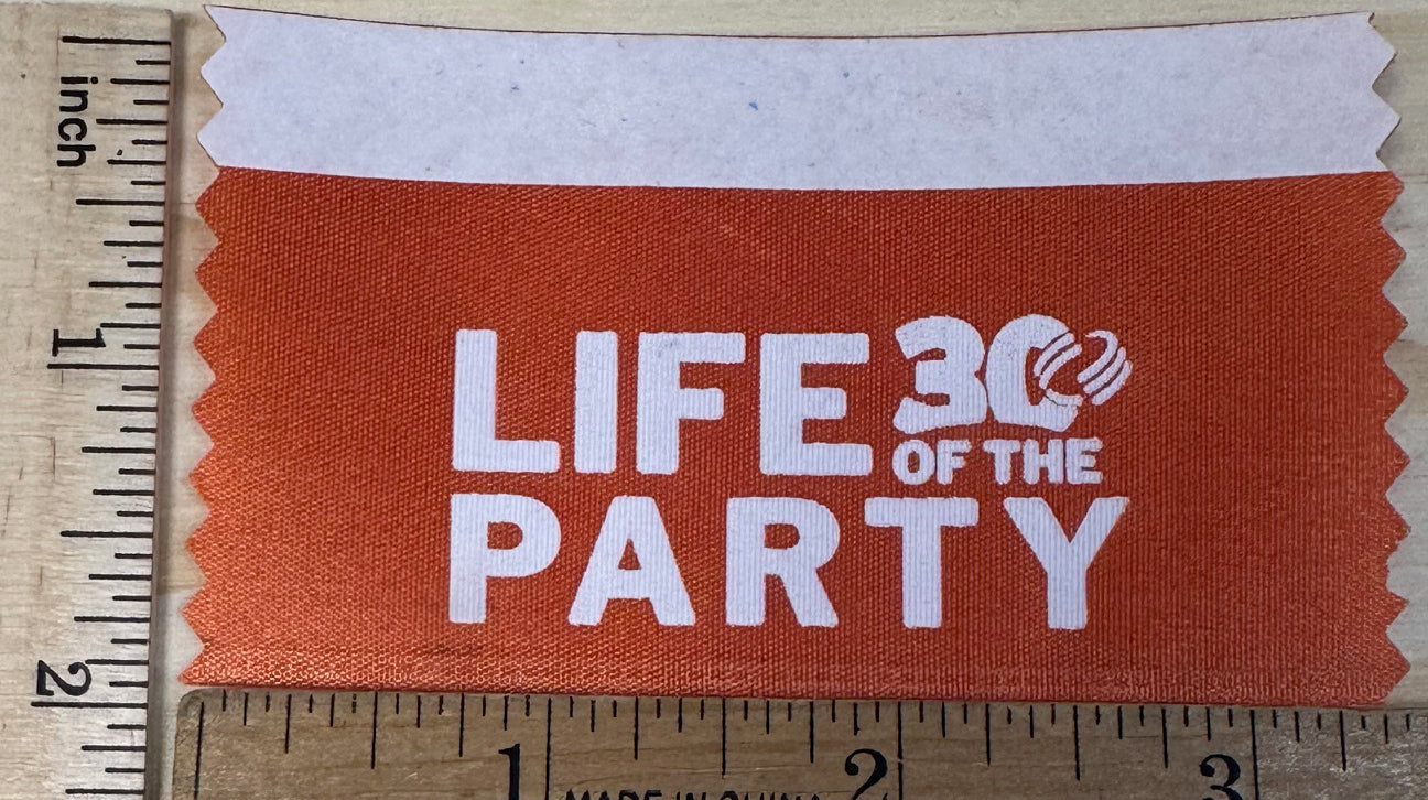 Custom Name Badge Ribbon - One Color 2" Width – ribbonking