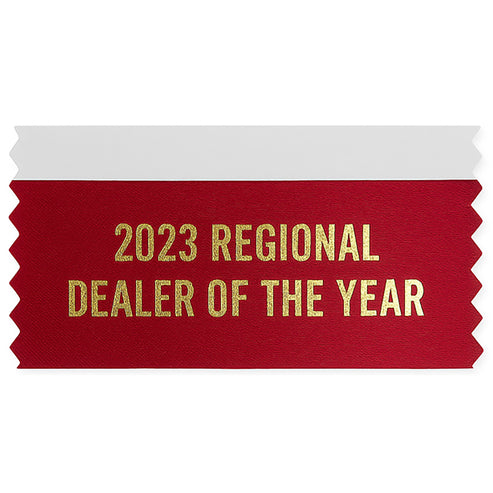 Custom Name Badge Ribbon - One Color 1-5/8" Width – ribbonking